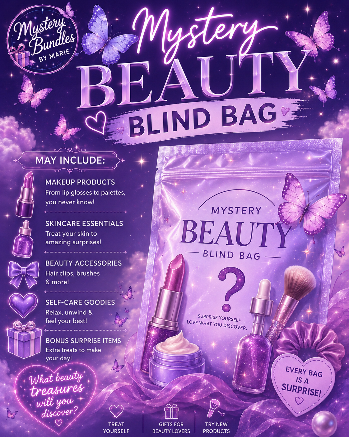 Mystery Beauty Blind Bag – Mystery Bundles by Marie